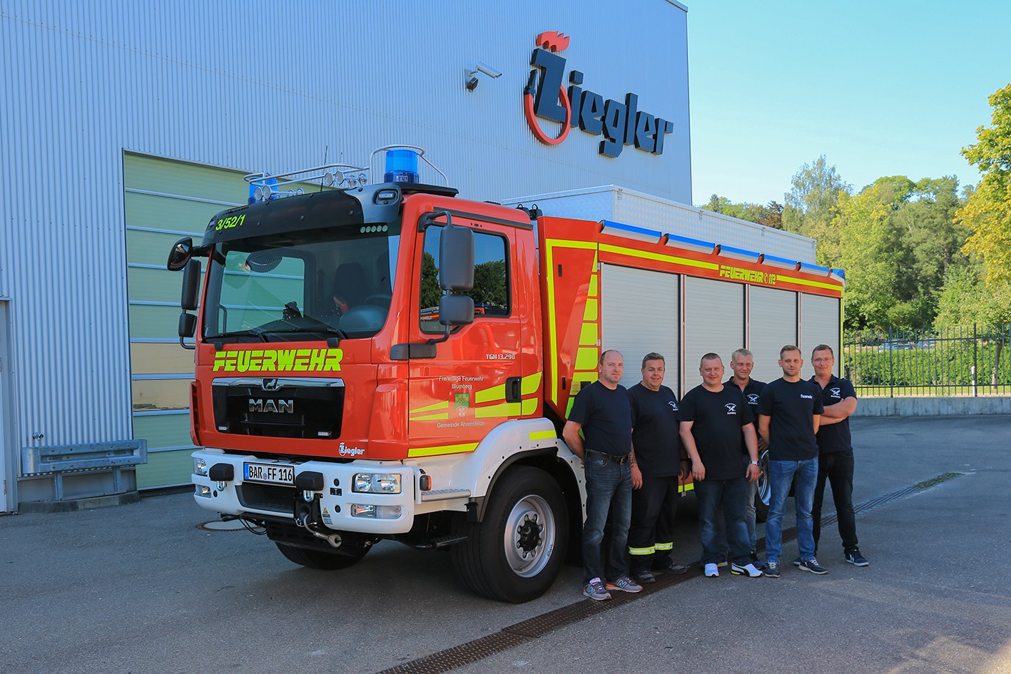 ZIEGLER RW an die Gemeinde Ahrensfelde für die FF Blumberg — ZIEGLER ...