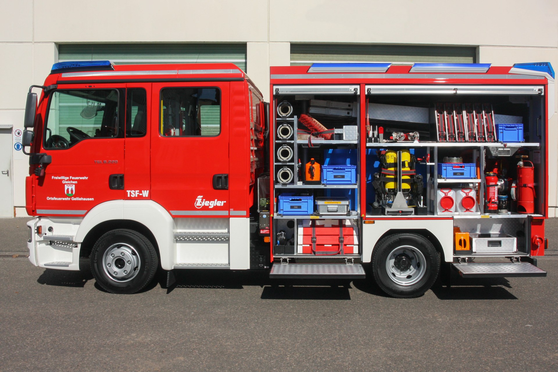 ZIEGLER TSF-W an die Feuerwehr Gleichen — ZIEGLER Feuerwehrfahrzeuge