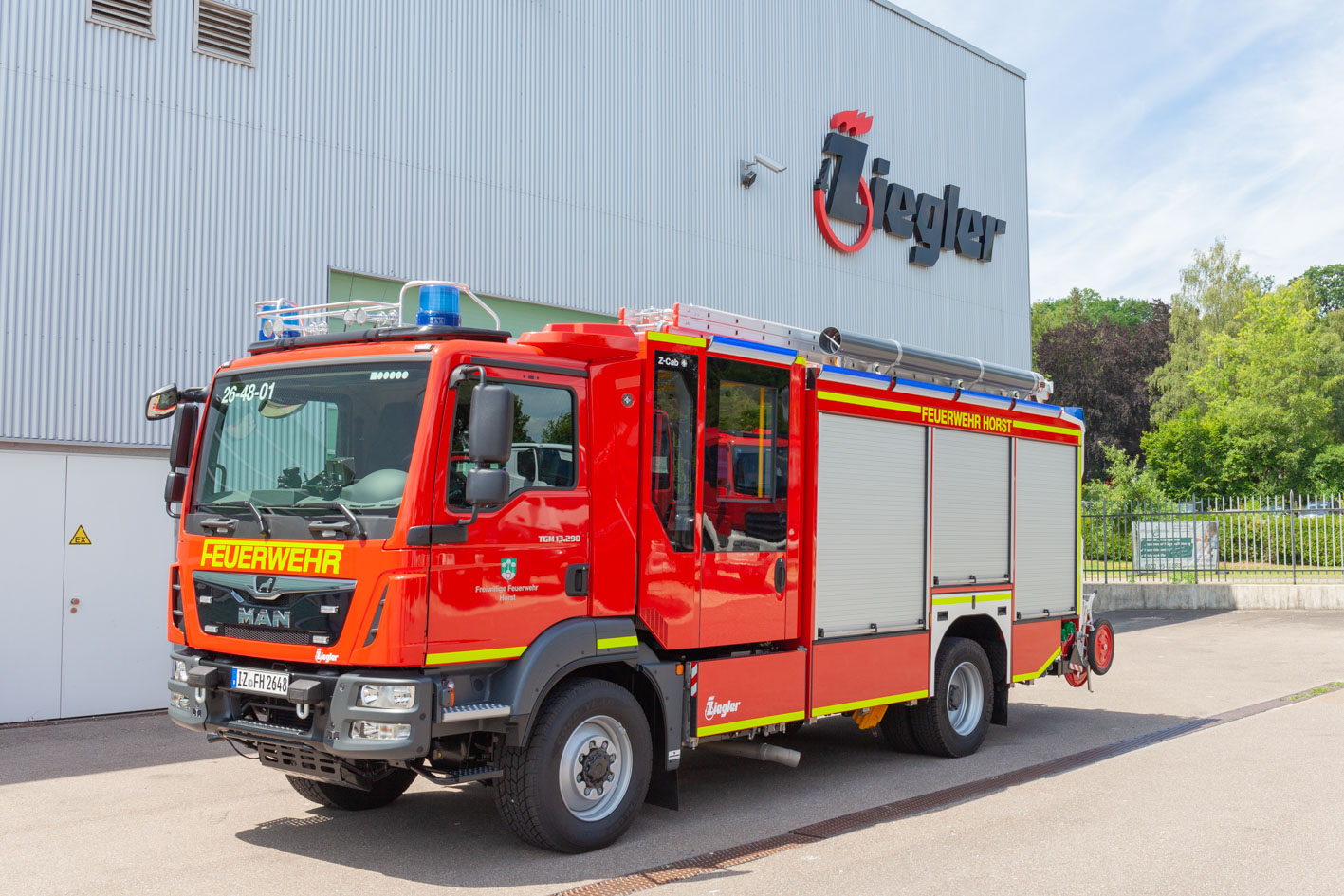 Ziegler HLF 20 to the fire department of Horst — ZIEGLER Feuerwehrfahrzeuge