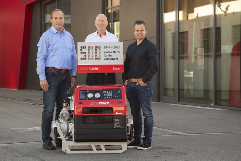 ZIEGLER liefert 500. Tragkraftspritze Ultra Power 4 an das BBK ...