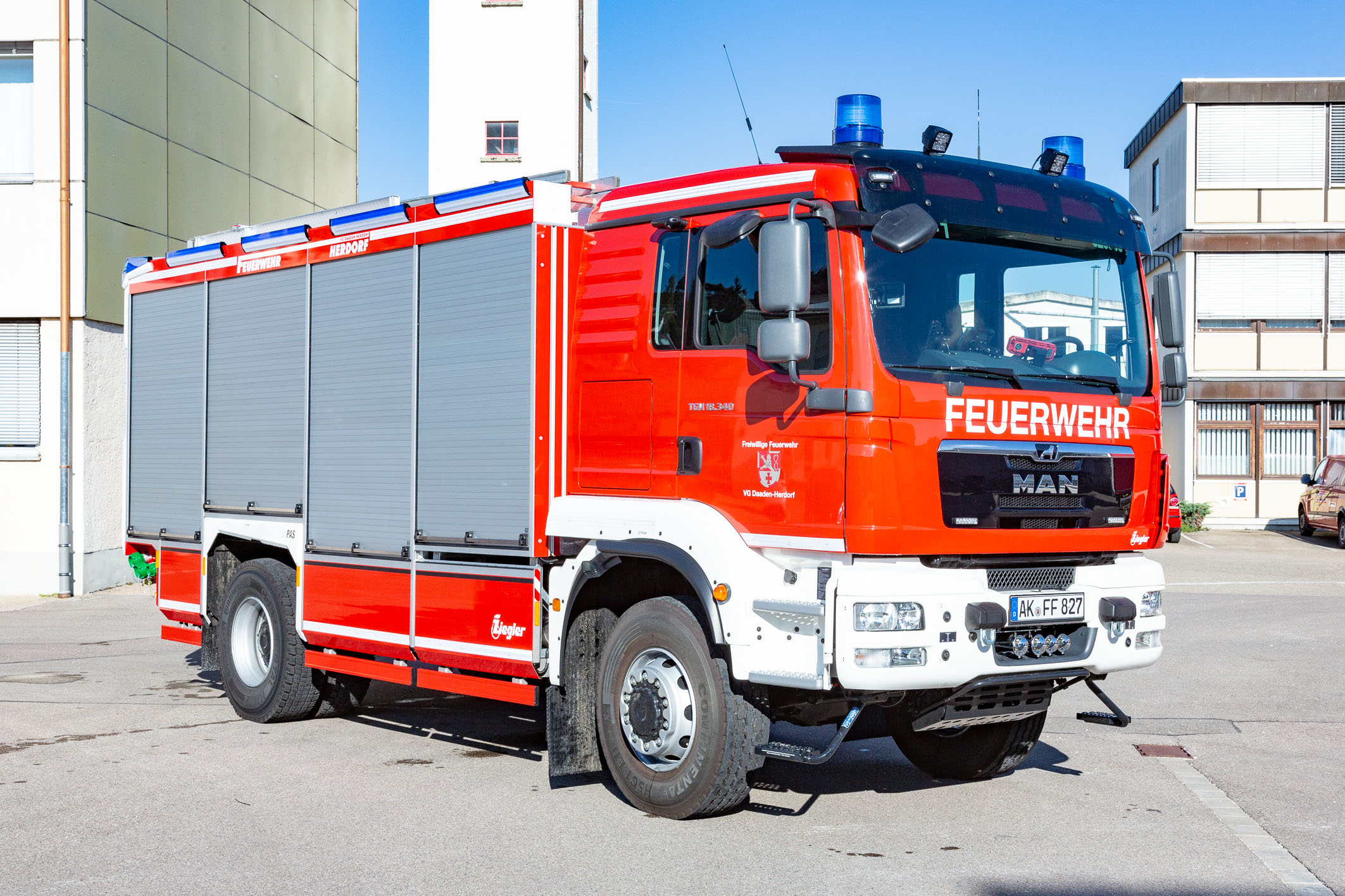 ZIEGLER TLF 4000 an die FF VG Daaden-Herdorf — ZIEGLER Feuerwehrfahrzeuge