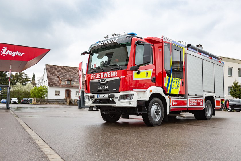 ZIEGLER HLF 20 an die BF Chemnitz — ZIEGLER Feuerwehrfahrzeuge