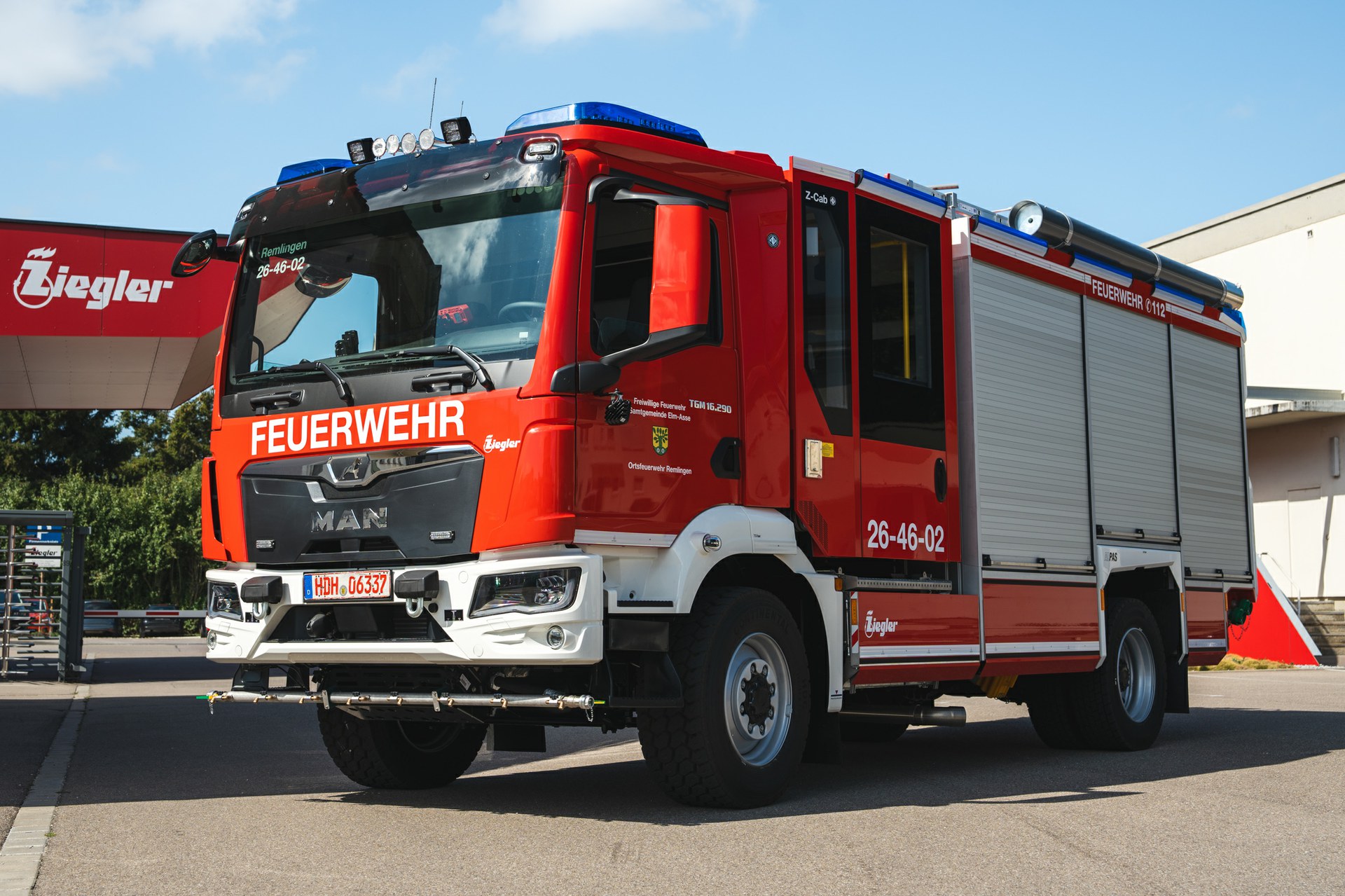 ZIEGLER HLF 10 an die FF Remlingen — ZIEGLER Feuerwehrfahrzeuge